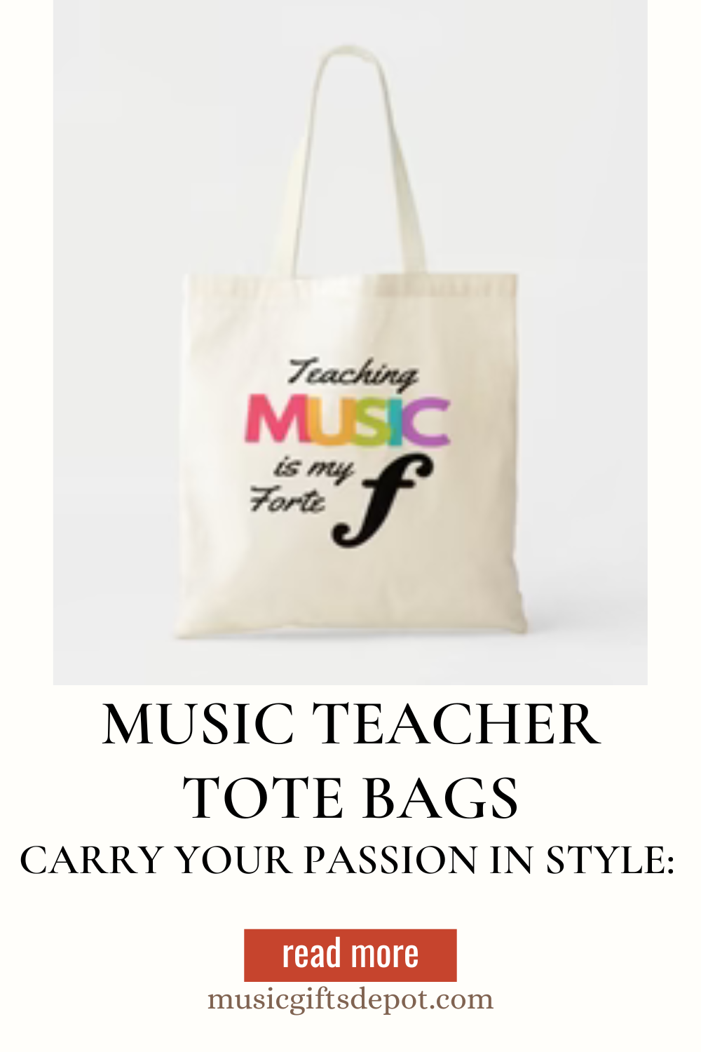 Carry Your Passion in Style: Music Teacher Tote Bags – Music Gifts Depot